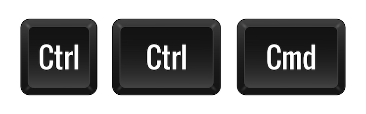 Premium Vector | Ctrl cmd command key combination keyboard control ...