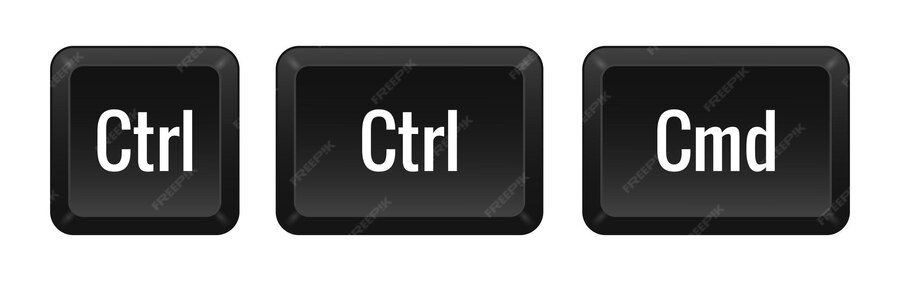 Premium Vector Ctrl Cmd Command Key Combination Keyboard Control Computer Shortcut Laptop 
