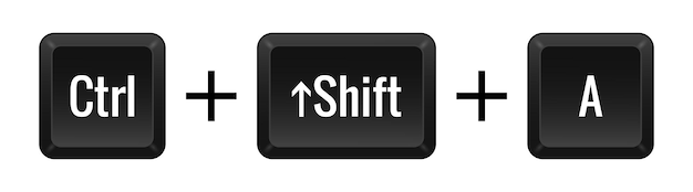 Ctrl Shift A 키 조합 키보드 컨트롤 컴퓨터 단축키 노트북 기능 입력 장치 주변 장치 텍스트 입력 유형 핫키 레이아웃