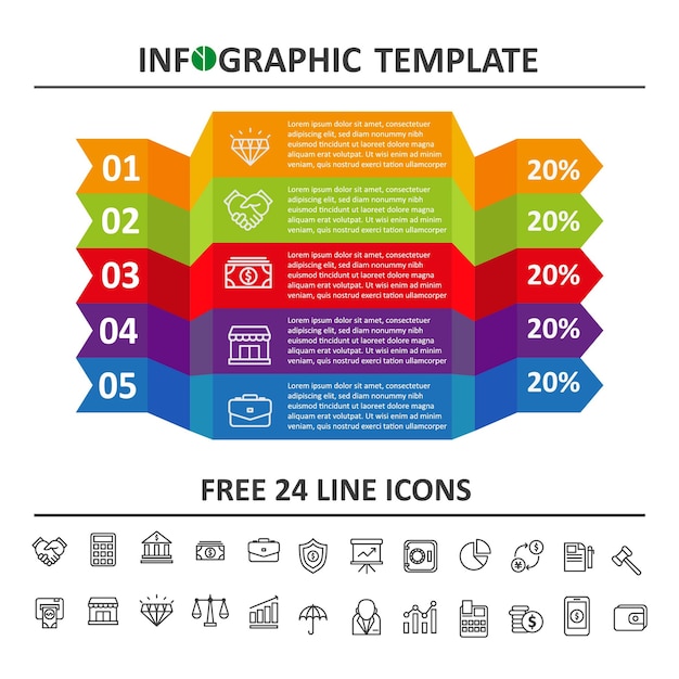 Premium Vector Cube Infographic Template