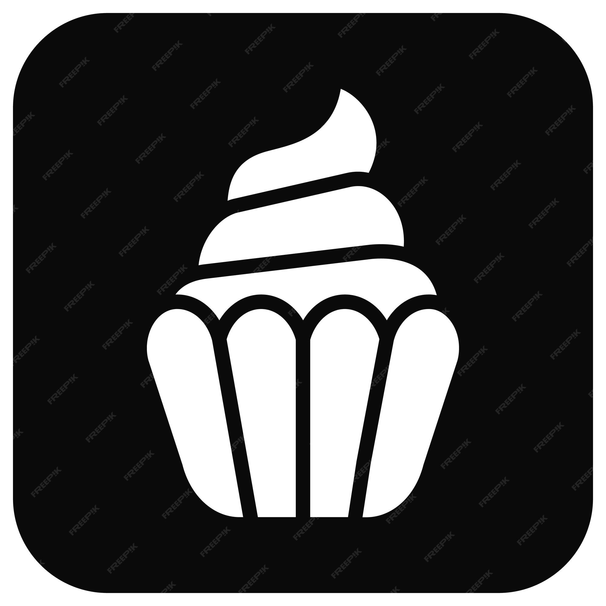 Premium Vector Cupcake Vector Illustration