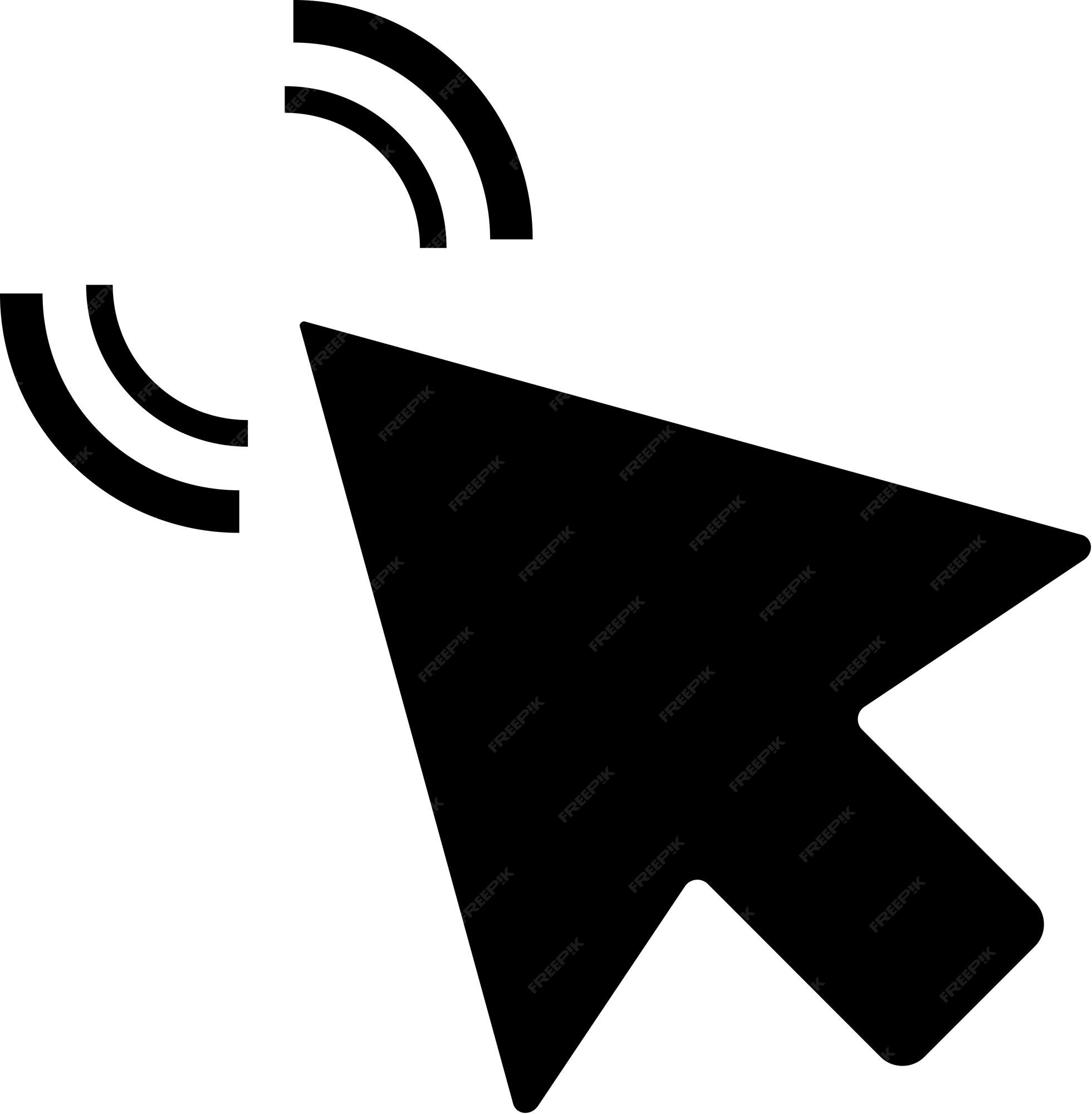 Premium Vector | Cursor click pointer Mouse cursor pointer icon isolated Vector illustration