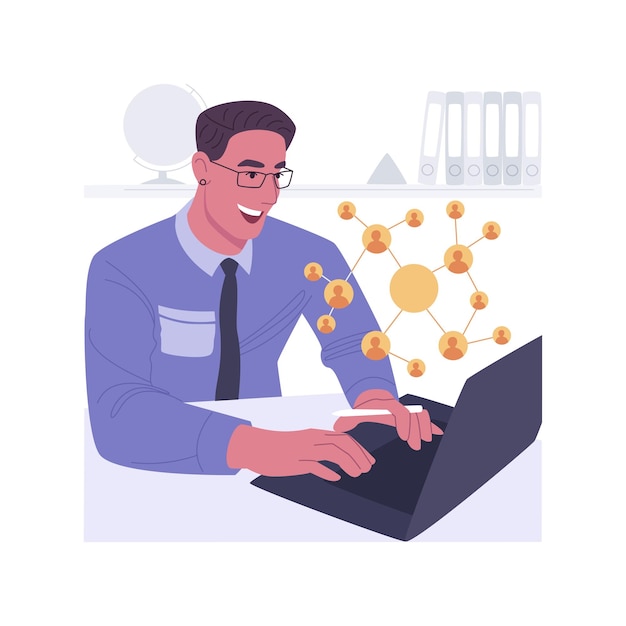 Premium Vector Customer Profiling Isolated Cartoon Vector Illustrations