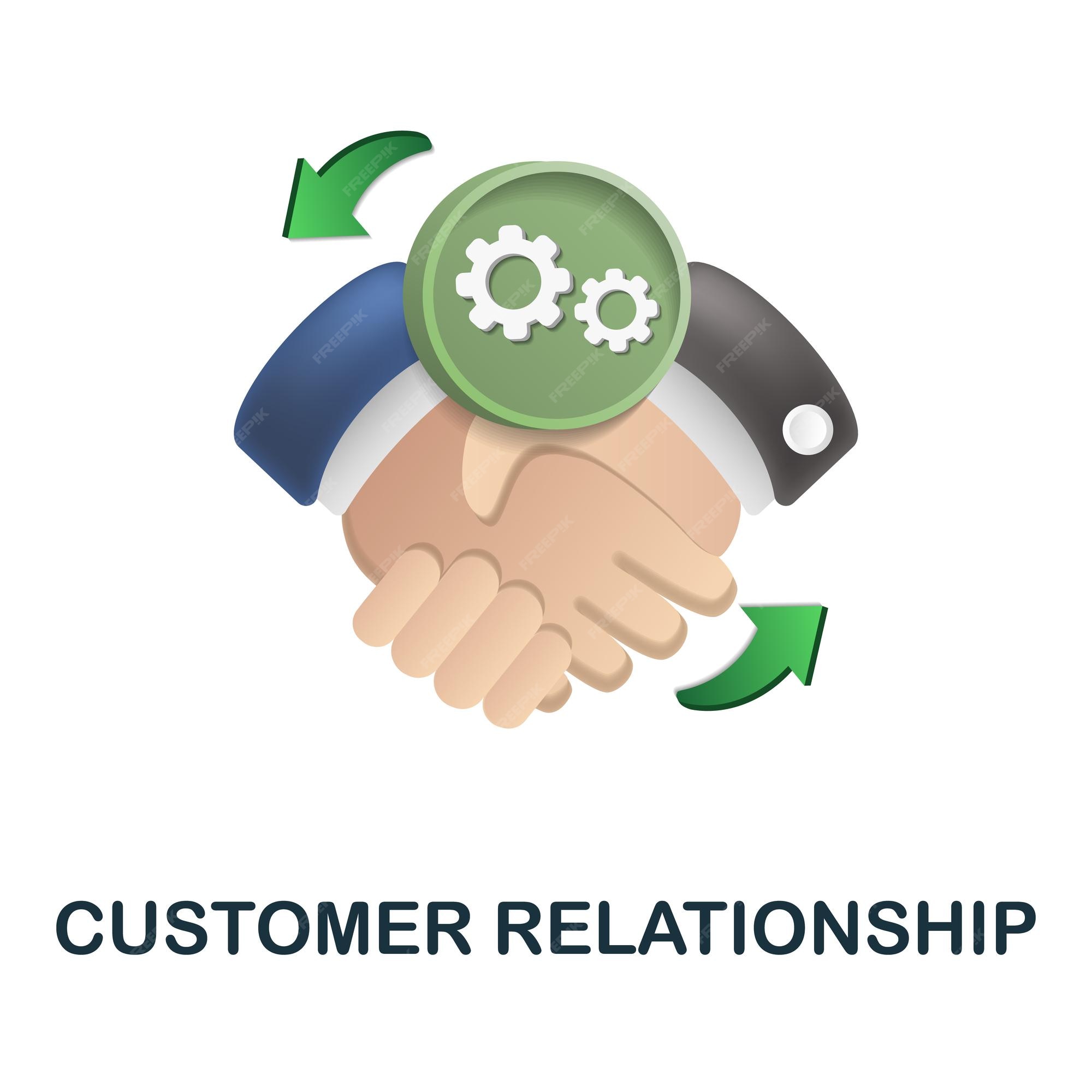 Premium Vector | Customer relationship icon 3d illustration from ... Premium Vector | Customer relationship icon 3d illustration from ...