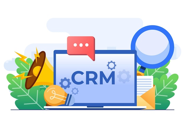 Premium Vector | Customer Relationship Management Premium Vector | Customer Relationship Management