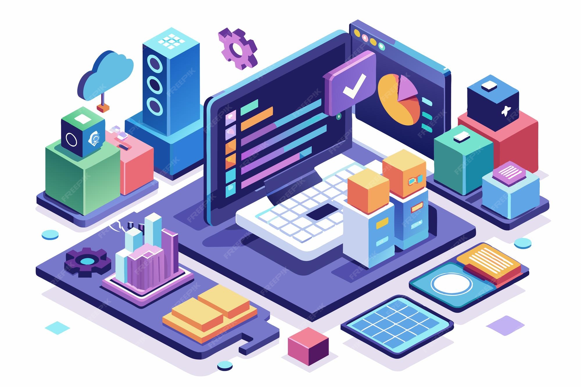 A customizable application programming interface is showcased on a ...