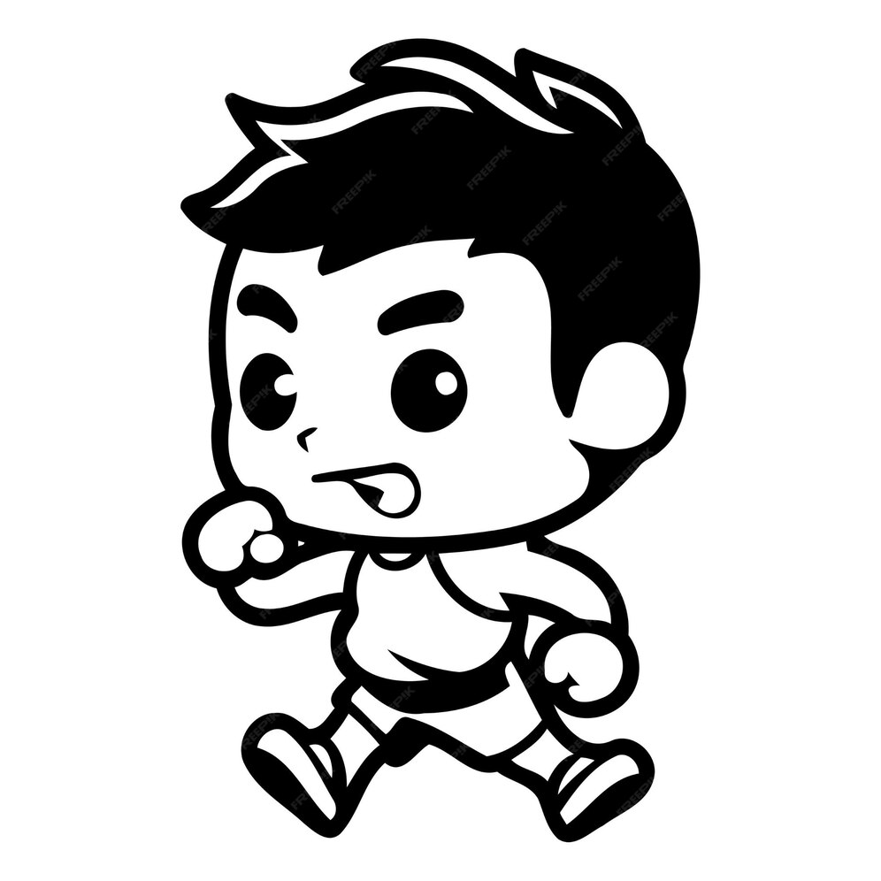 Premium Vector | Cute boy running cute cartoon character design vector ... Premium Vector | Cute boy running cute cartoon character design vector ...
