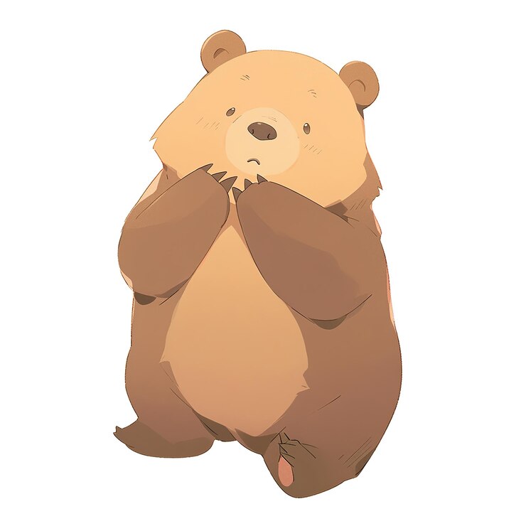 Premium Vector Cute Brown Bear Cub
