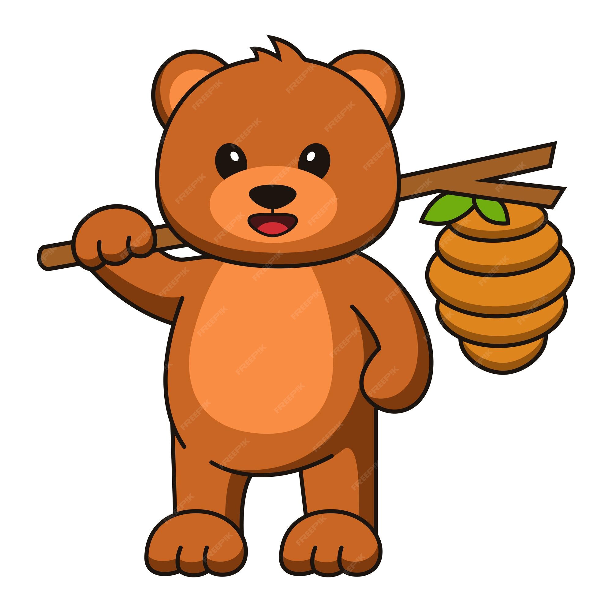 Premium Vector Cute Cartoon Bear Illustration