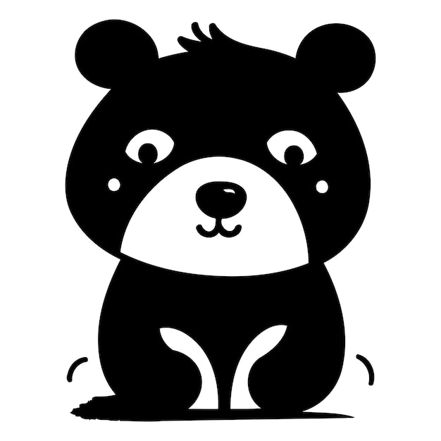 Premium Vector Cute Cartoon Bear Vector Illustration Isolated On A