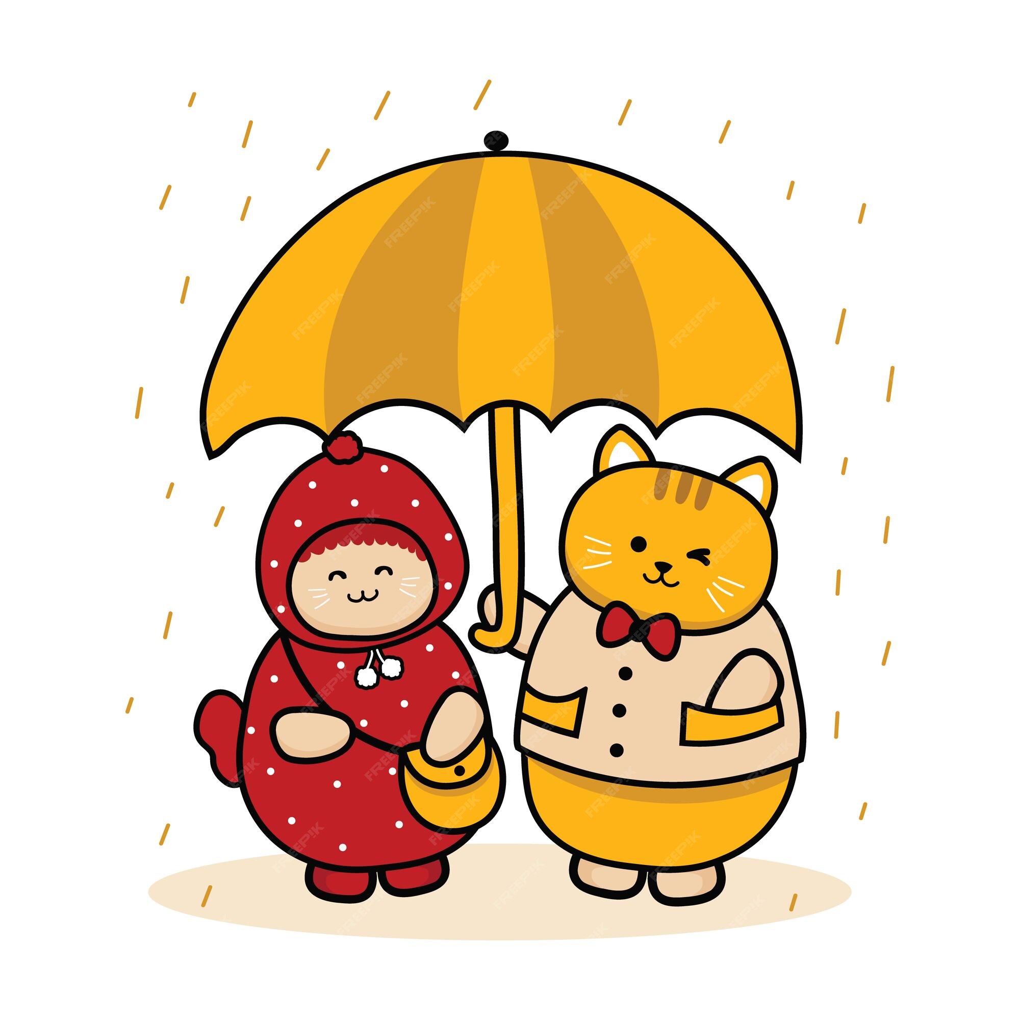 Premium Vector Cute Cat Cartoon Character Vector