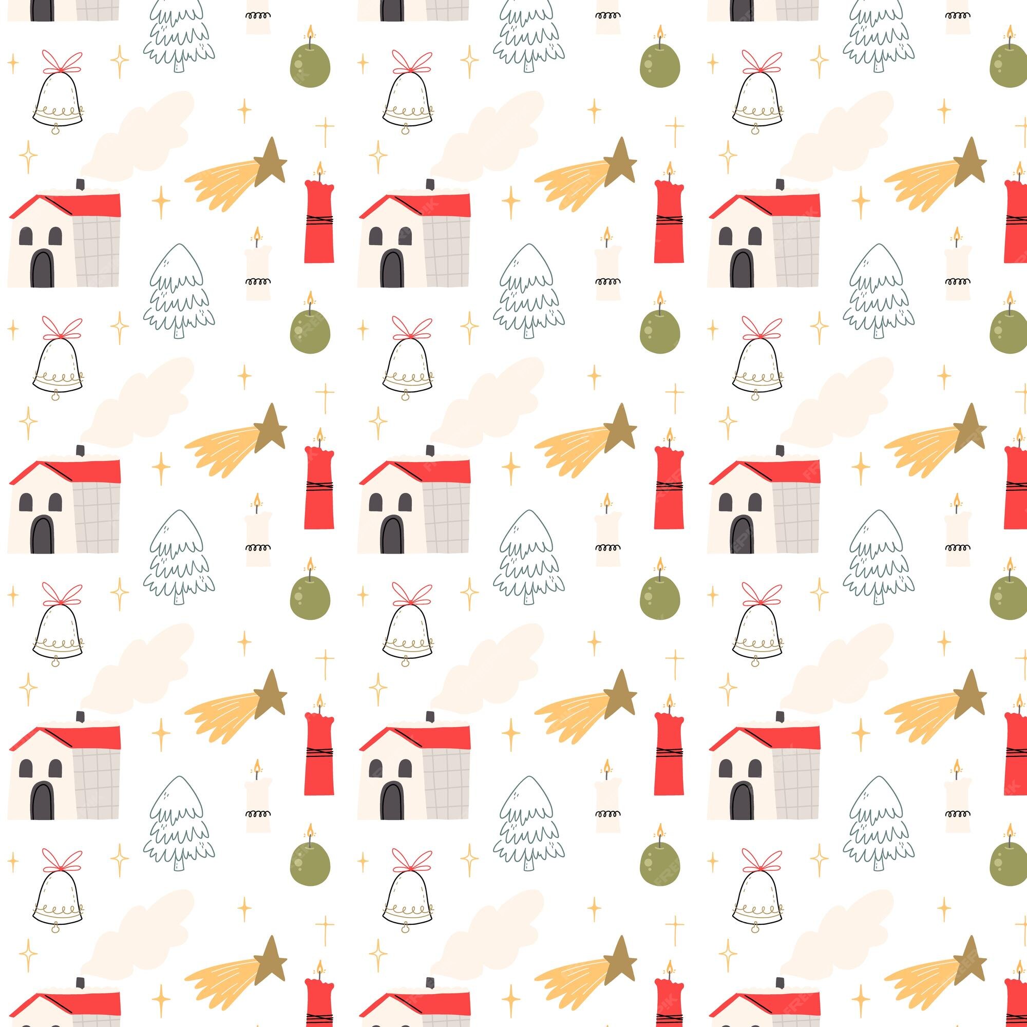 Premium Vector | Cute christmas seamless pattern design Premium Vector | Cute christmas seamless pattern design
