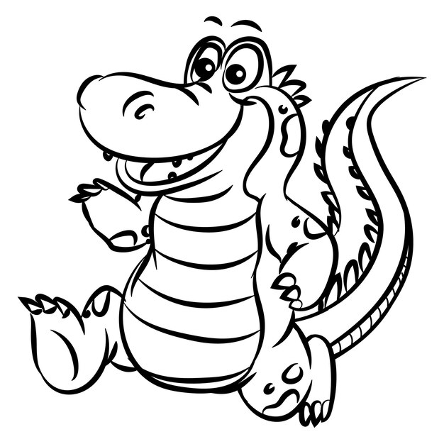 Premium Vector | Cute crocodile vector Premium Vector | Cute crocodile vector