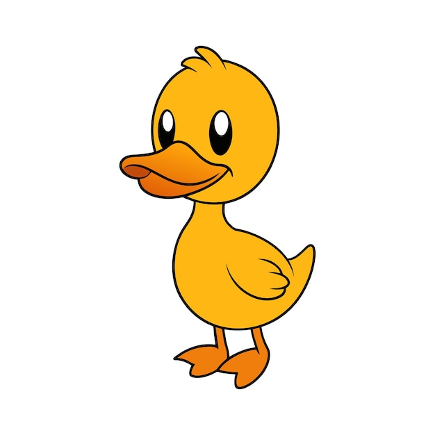 Premium Vector Cute Duck Cartoon Vector Illustration