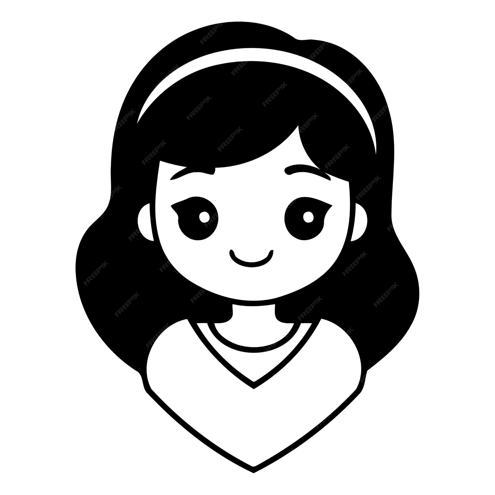 Premium Vector Cute Girl Cartoon Character Vector Illustration In A