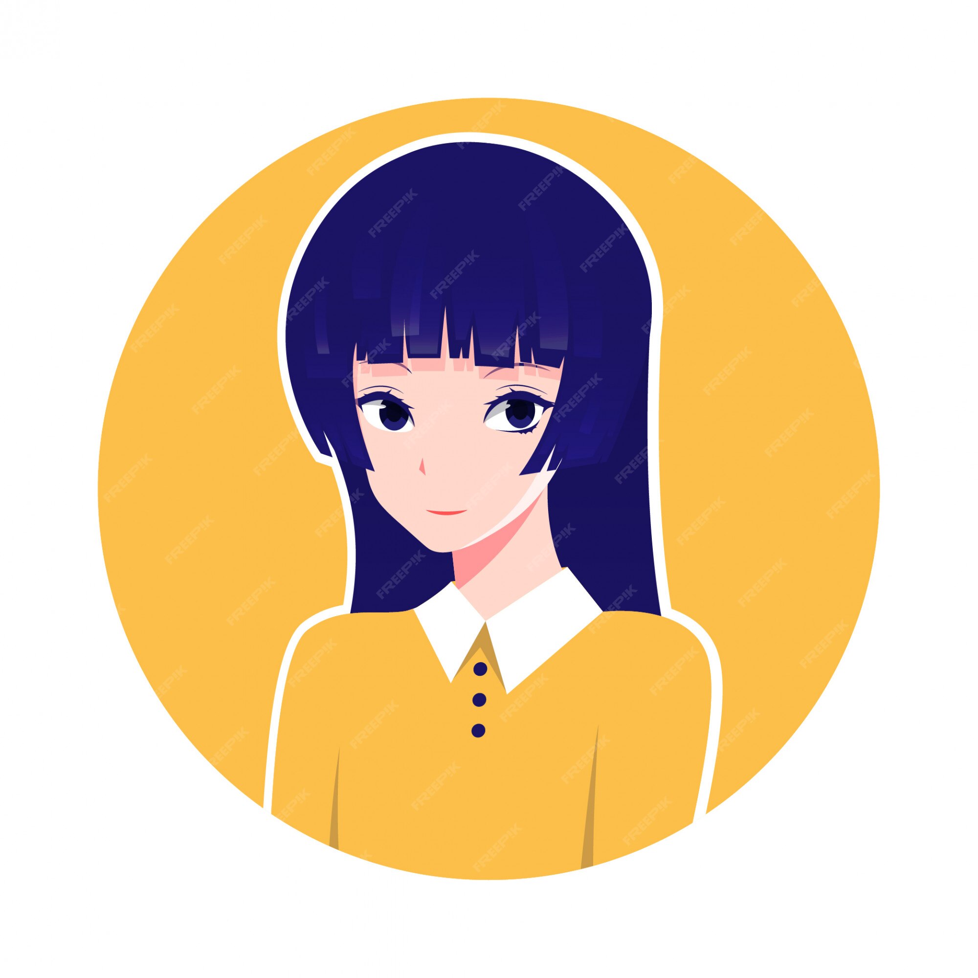 Premium Vector Cute Girl Character