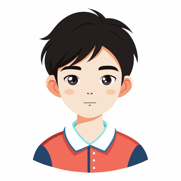 Premium Vector | Cute Korean boy vector illustration Premium Vector | Cute Korean boy vector illustration