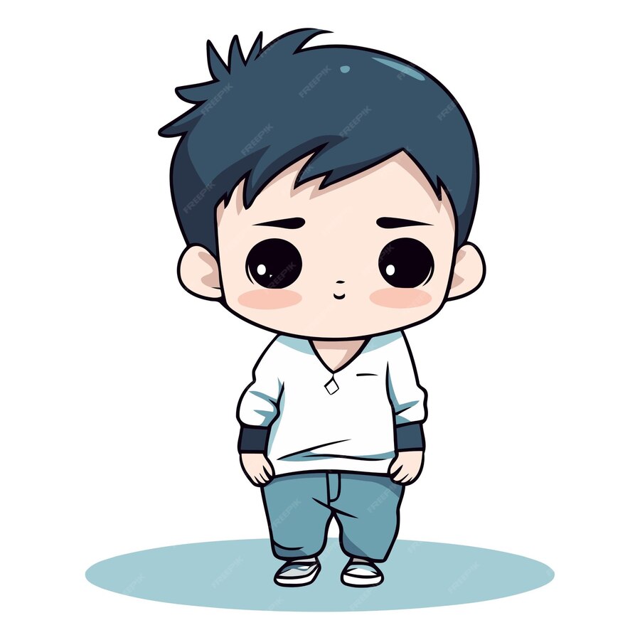 Premium Vector | Cute little boy cartoon vector illustration Cute ... Premium Vector | Cute little boy cartoon vector illustration Cute ...