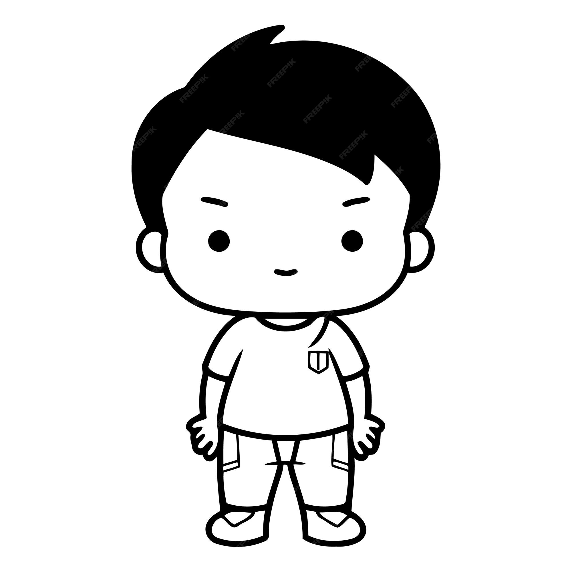 Premium Vector | Cute little boy character vector design Cartoon ... Premium Vector | Cute little boy character vector design Cartoon ...