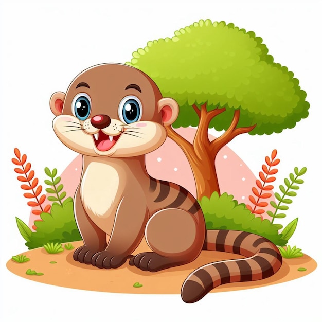 Premium Vector | Cute Mongoose Vector Cartoon illustration Premium Vector | Cute Mongoose Vector Cartoon illustration