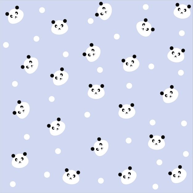 Premium Vector | Cute panda seamless pattern design vector Premium Vector | Cute panda seamless pattern design vector