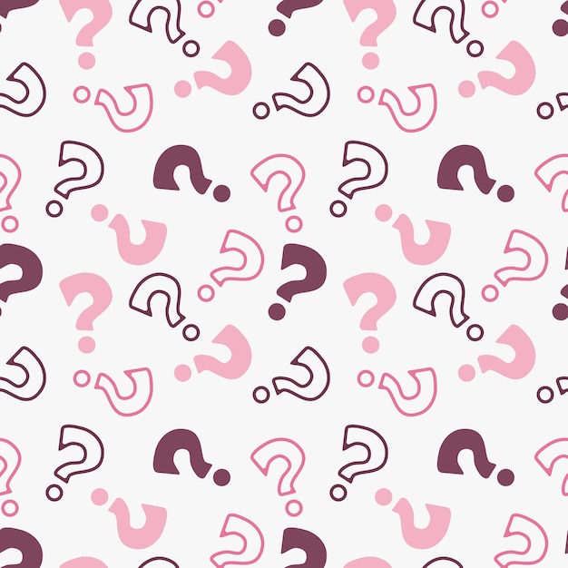 Premium Vector | Cute question mark background pattern Premium Vector | Cute question mark background pattern