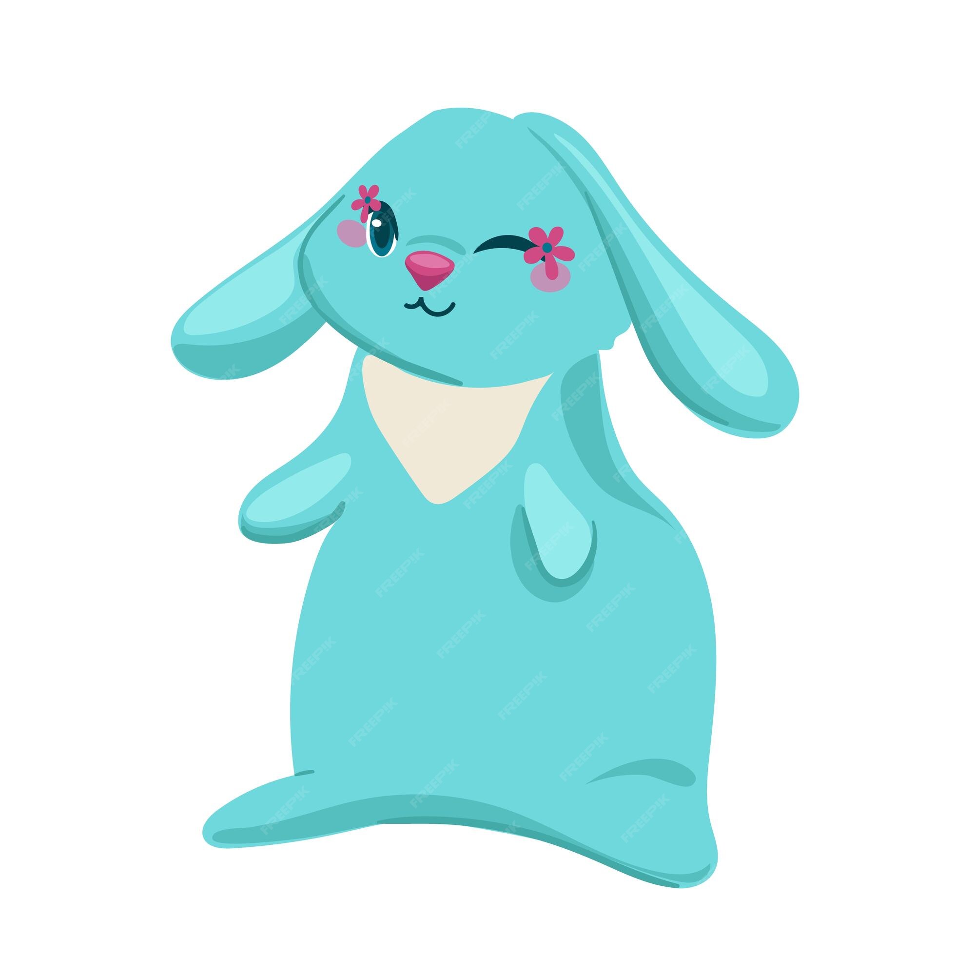 Premium Vector Cute Rabbit Cartoon Style Trendy Modern Vector