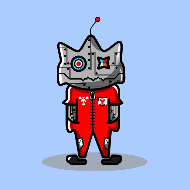 Premium Vector | Cute robot character vector Premium Vector | Cute robot character vector