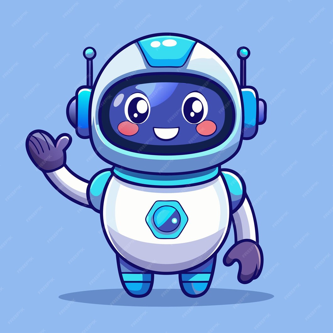 Cute Robot Waving Hand Cartoon Illustration | Premium AI-generated vector Cute Robot Waving Hand Cartoon Illustration | Premium AI-generated vector