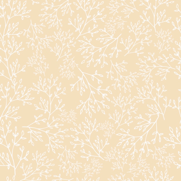 Premium Vector | Cute spring seamless pattern from floral elements Premium Vector | Cute spring seamless pattern from floral elements