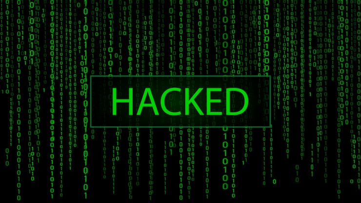 Premium Vector | Cyber attack hacked digital background green matrix binary computer code ...
