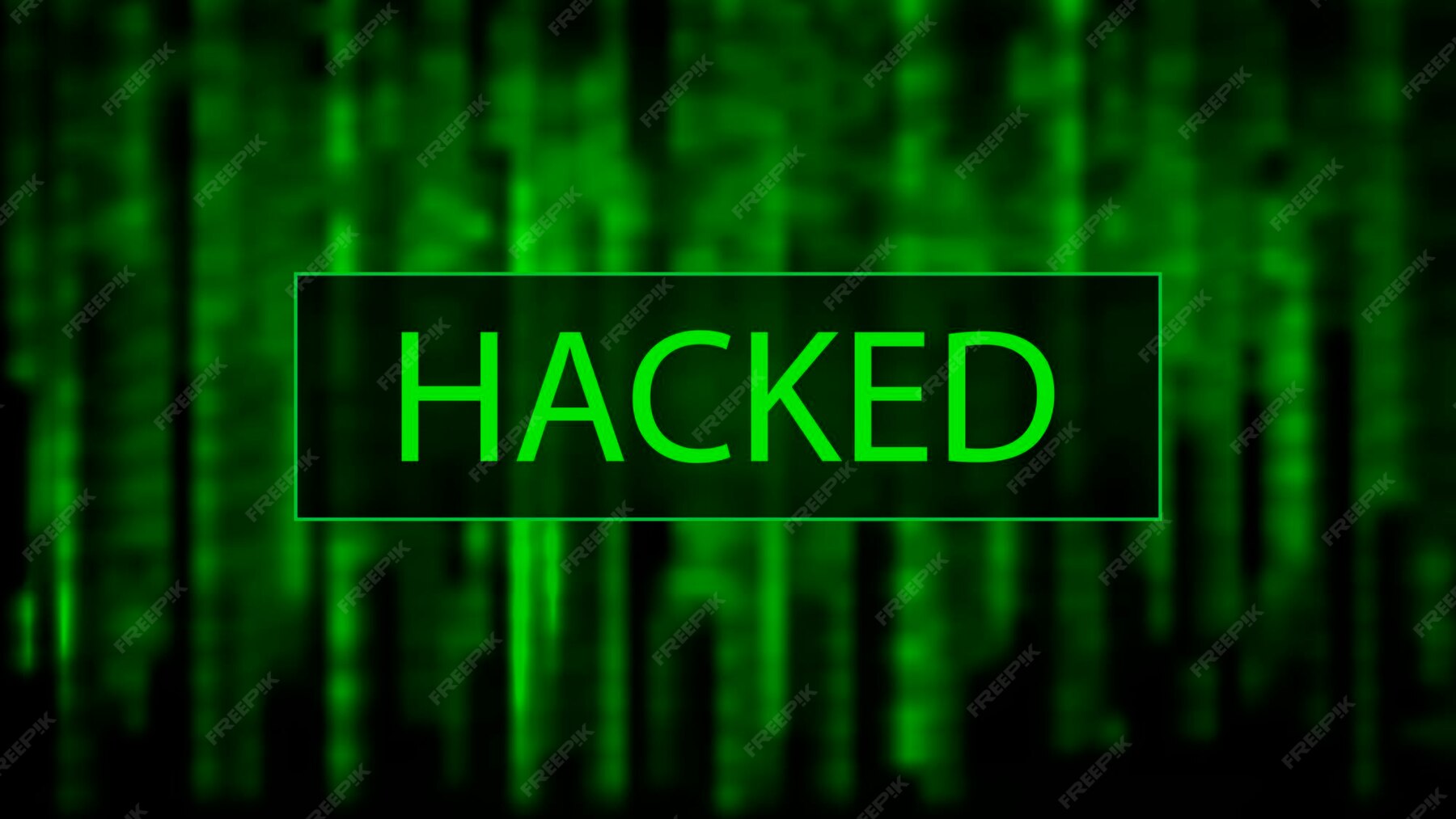 Premium Vector | Cyber attack Hacked Digital background green matrix Binary computer code ...