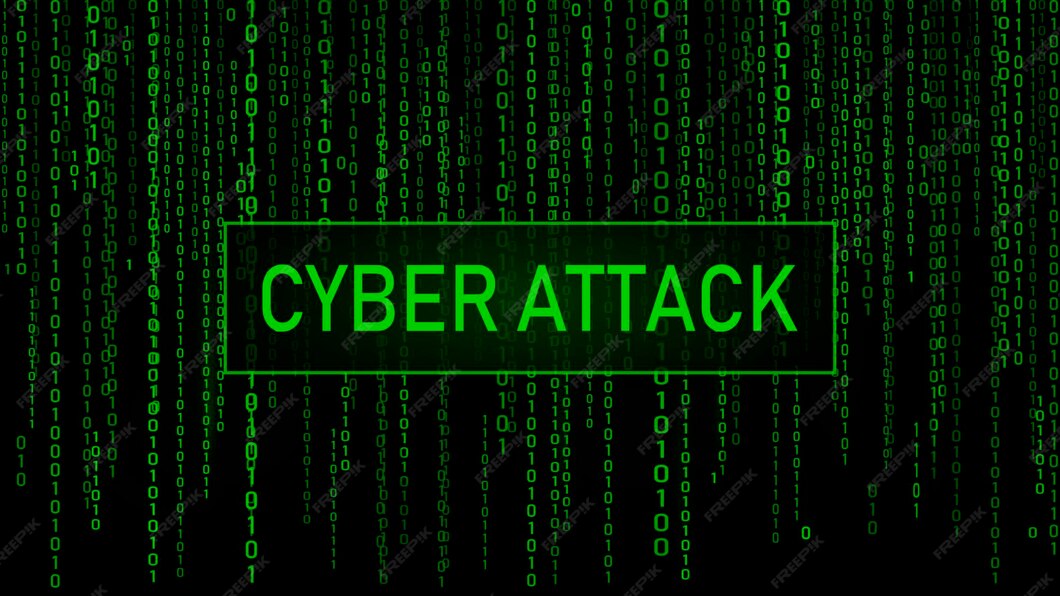 Premium Vector | Cyber attack hacking digital background green matrix binary computer code ...