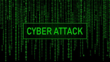 Premium Vector | Cyber attack hacking digital background green matrix binary computer code ...
