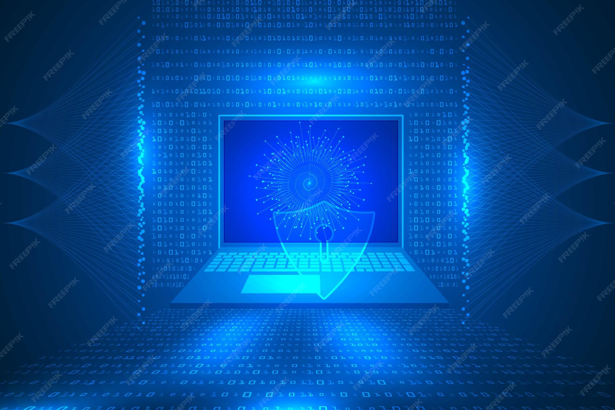 Premium Vector | Cyber security by binary code technology abstract. big data security ...