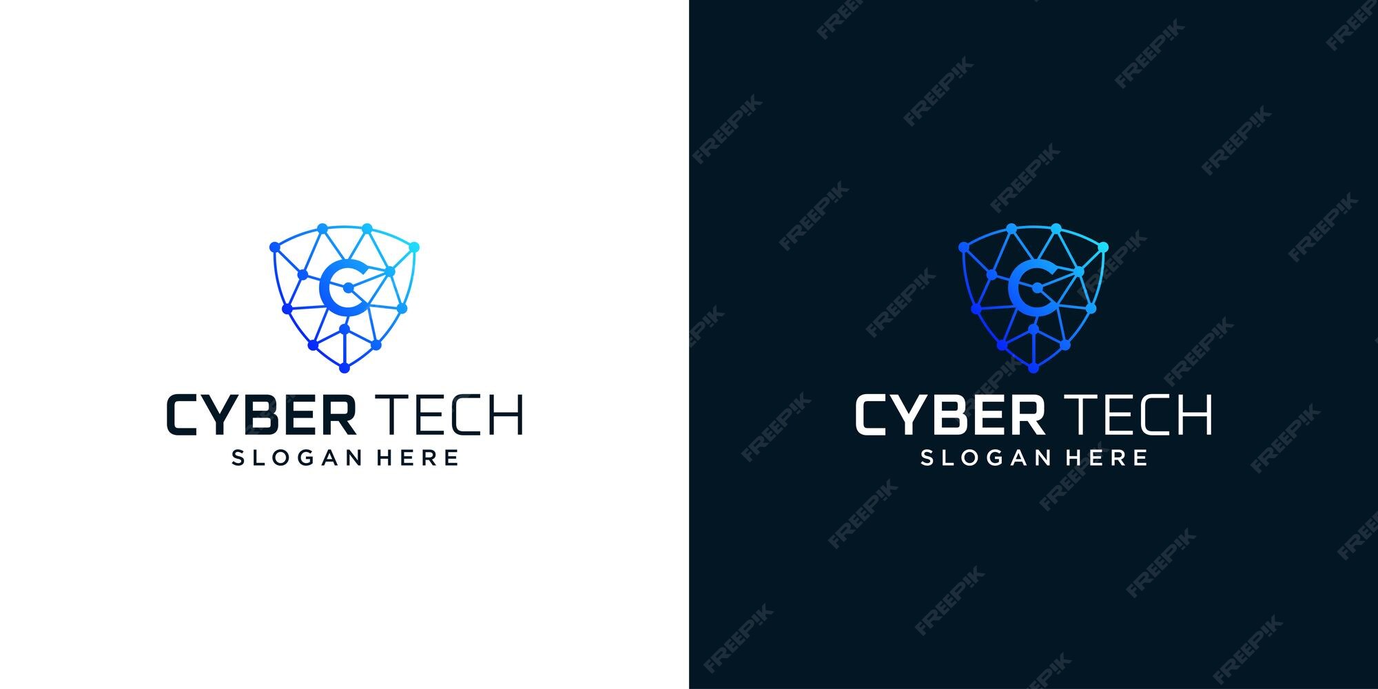 Premium Vector | Cyber tech logo design template with initial letter C ...