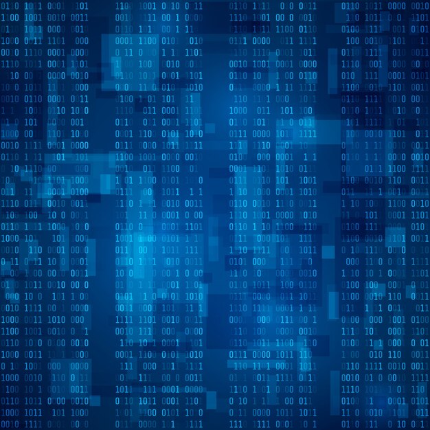 Premium Vector Technology Abstract Background Binary Code Encryption And Coding Data