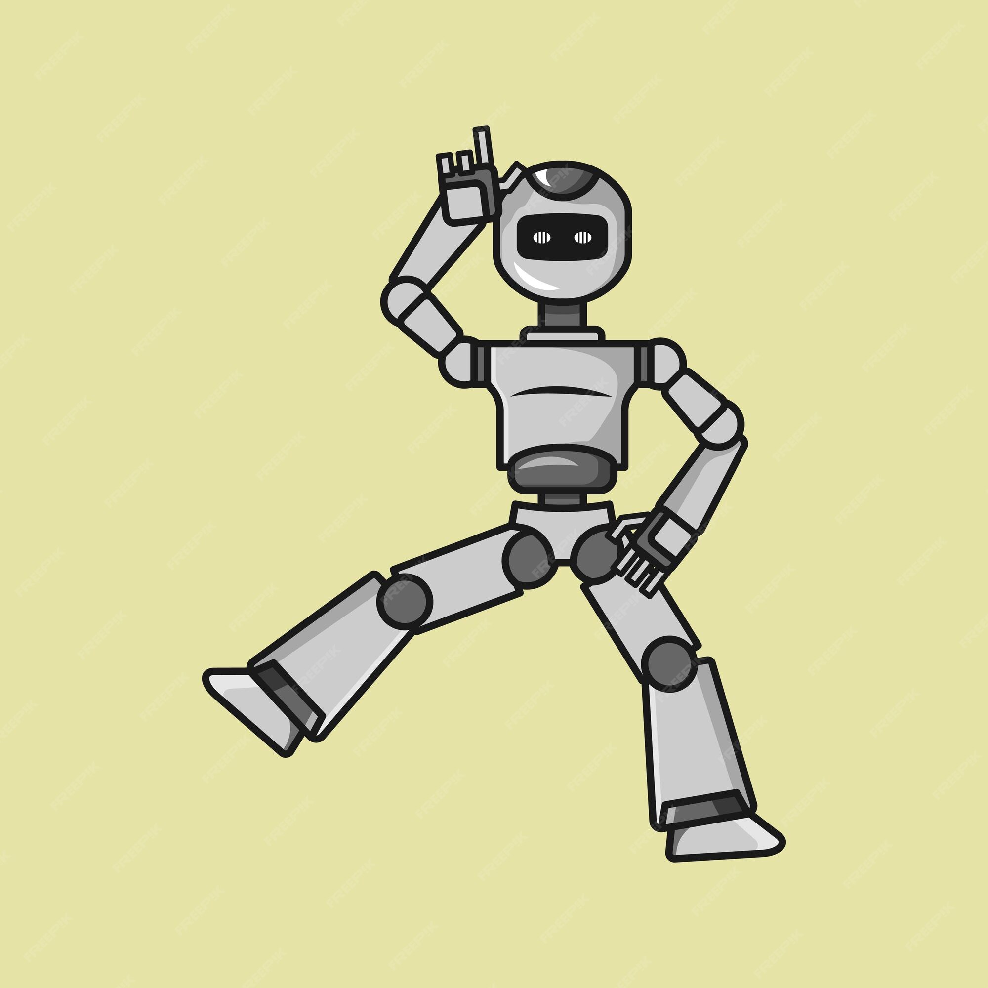 Premium Vector | Dancer Robot Premium Vector | Dancer Robot