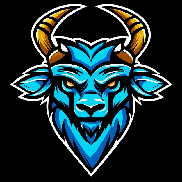 Premium Vector | Daring goat sticker concept Premium Vector | Daring goat sticker concept