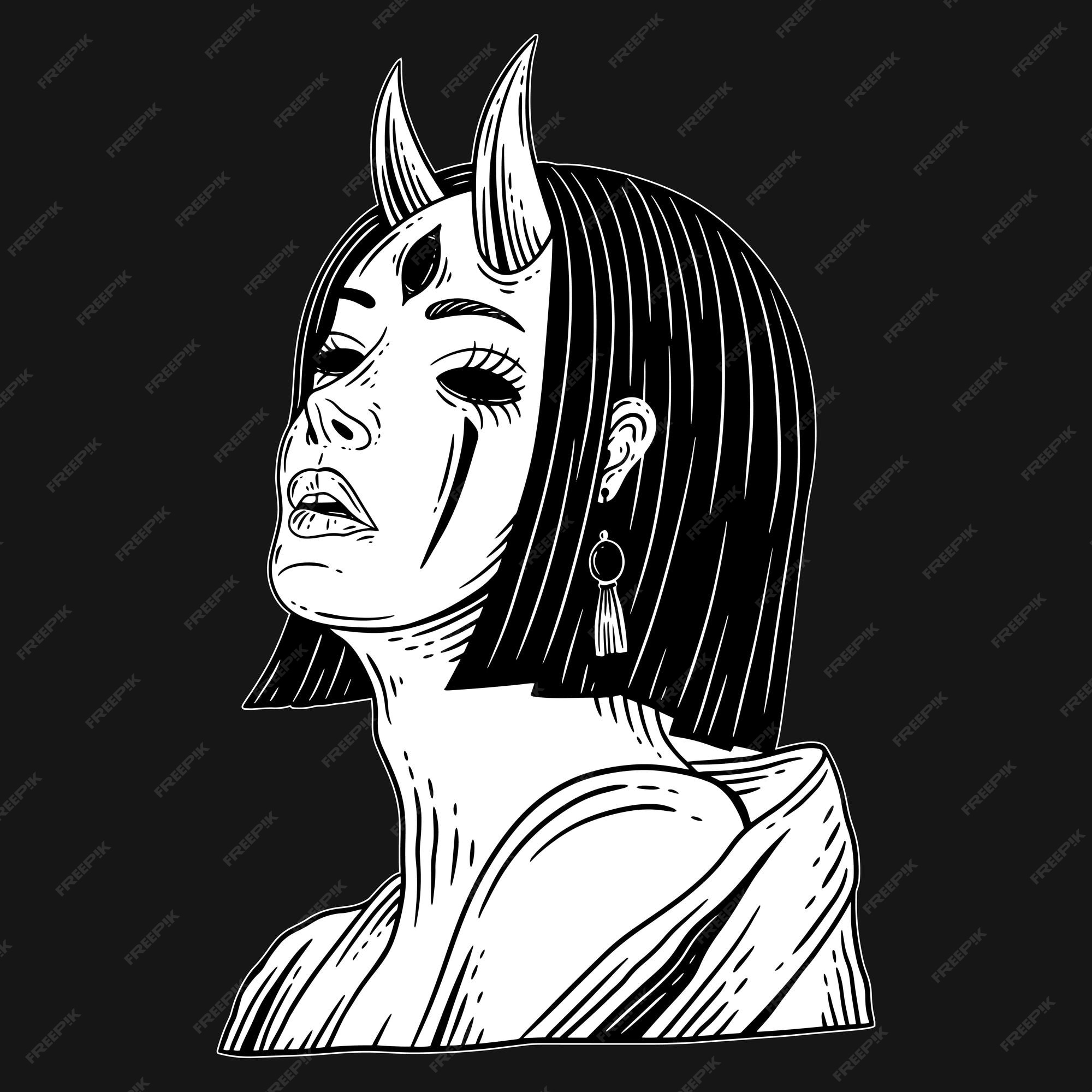 Grunge Girl Tumblr Drawing