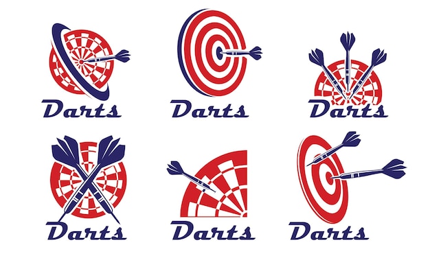 Premium Vector | Darts logo bundle vector Target dartboard vector ... Premium Vector | Darts logo bundle vector Target dartboard vector ...