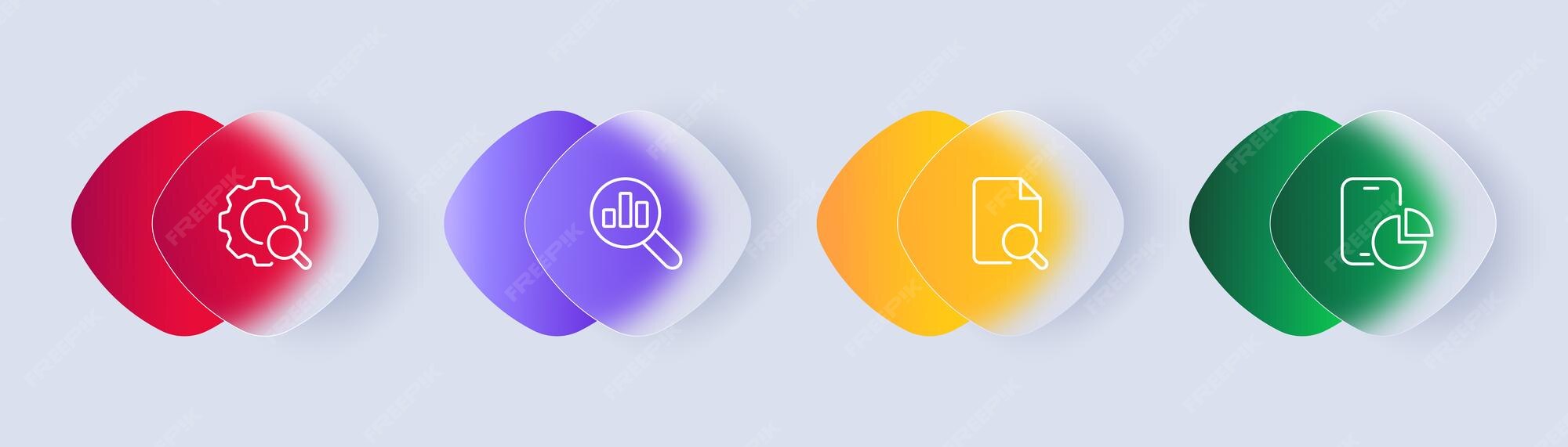Значок набора для анализа данных настройка поиск база данных доступ к файлам сети диаграмма веб ...