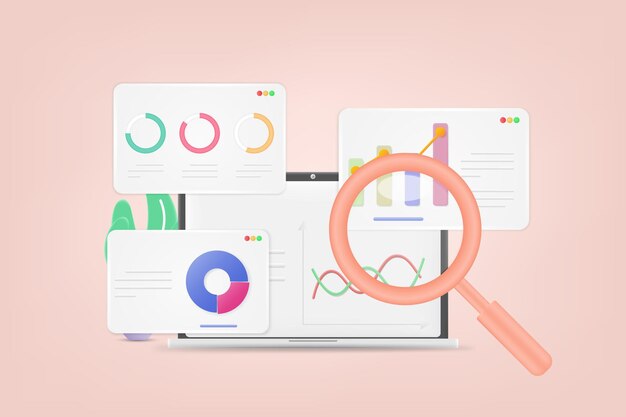 Premium Vector | Data analytics concept Dashboard SEO on screen laptop ... Premium Vector | Data analytics concept Dashboard SEO on screen laptop ...