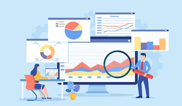 Premium Vector | Data analytics dashboard Premium Vector | Data analytics dashboard
