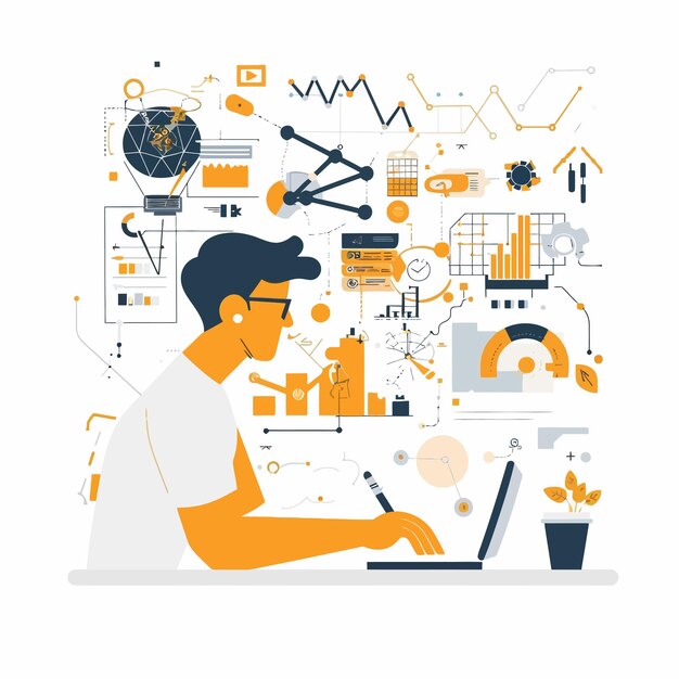 Premium Vector | Data_analytics_vector_illustrationAnalytics Premium Vector | Data_analytics_vector_illustrationAnalytics
