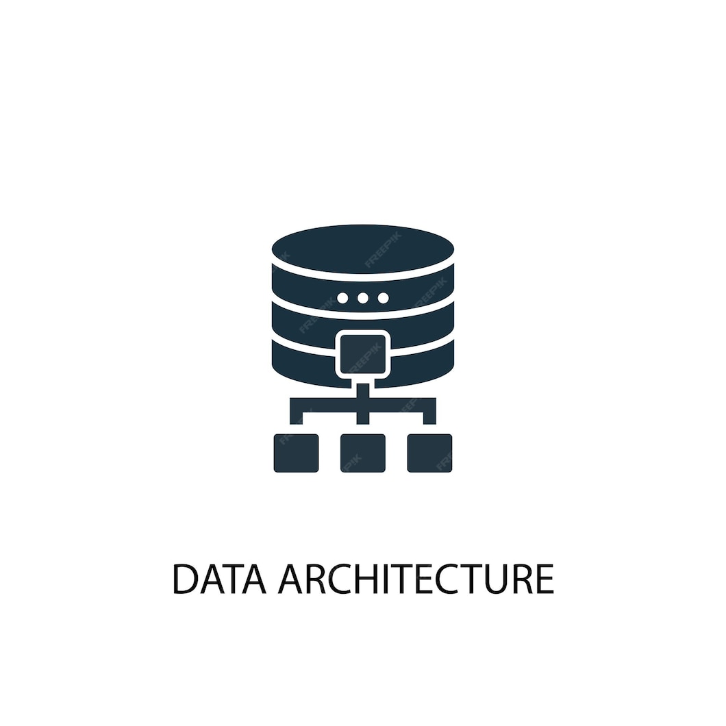 Premium Vector | Data architecture icon. Simple element illustration ...