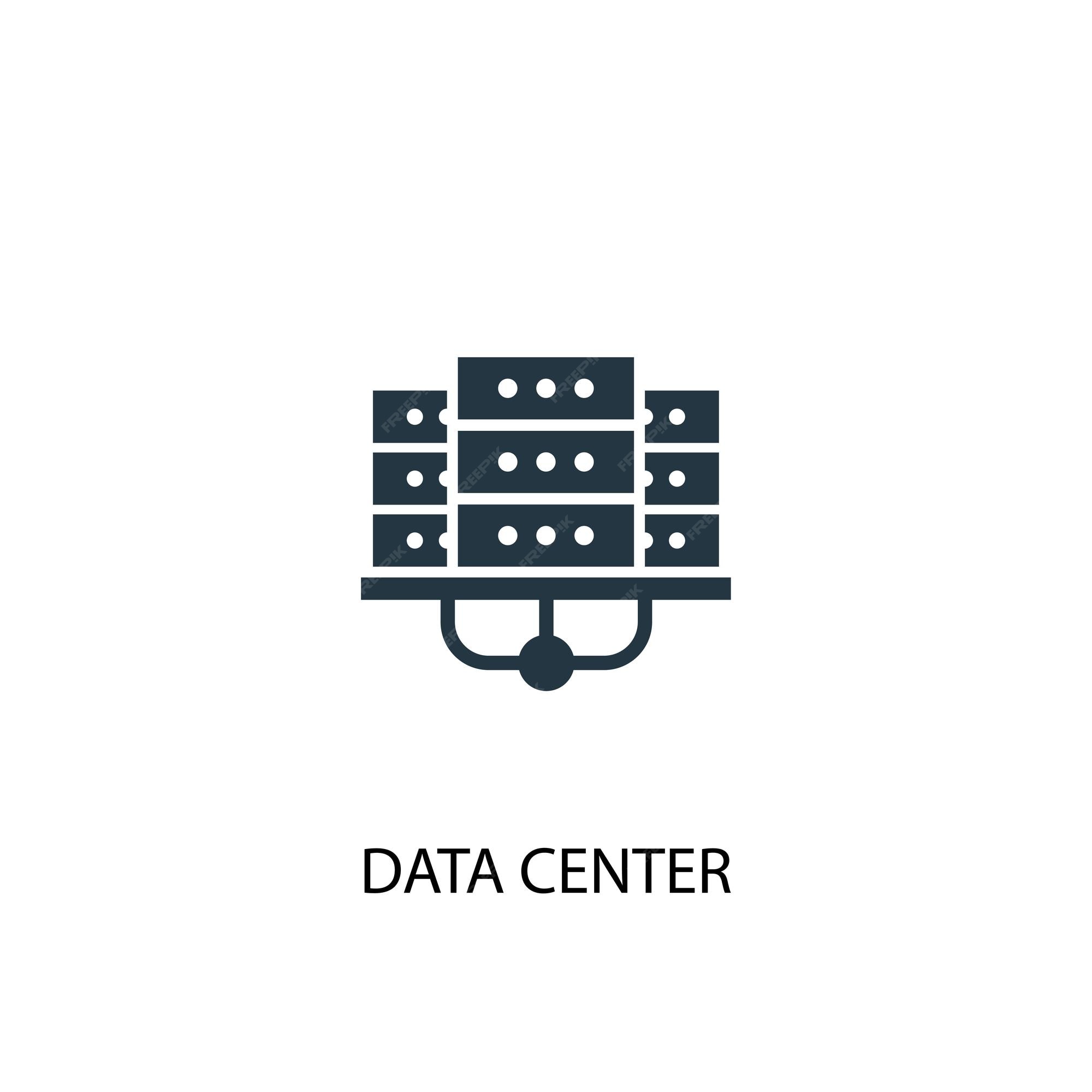 Premium Vector | Data center icon. simple element illustration. data ...