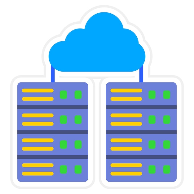 Premium Vector | Data center icon Premium Vector | Data center icon