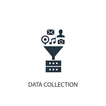 Premium Vector | Data collection icon. simple element illustration ...