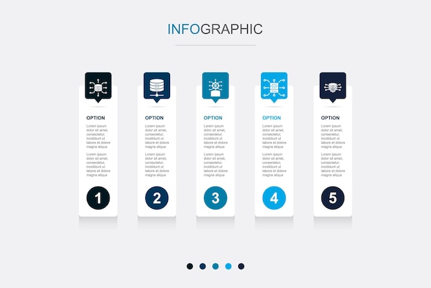 Premium Vector Data Integration Database Data Scientist Data Storage Data Processing Icons